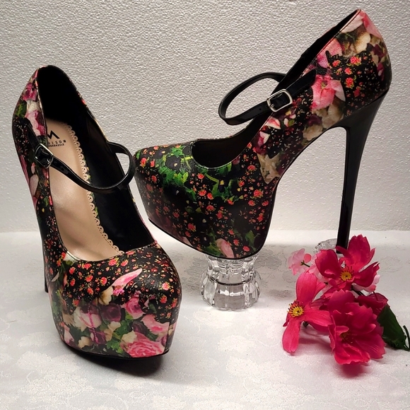 Madison by Shoedazzle | Shoes | Madison By Shoedazzle Sz Black Multi ...